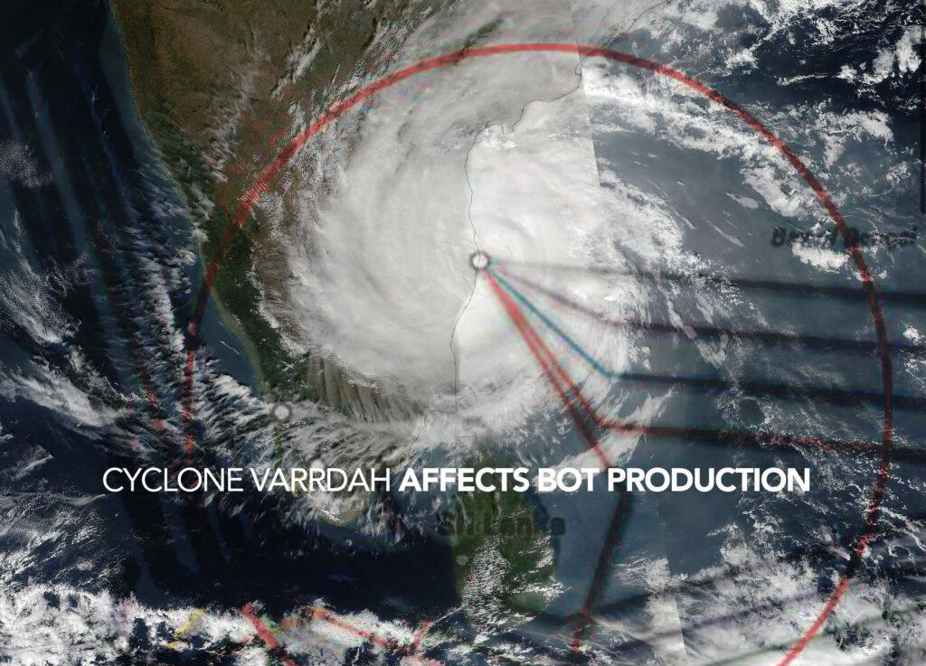 Cyclone ‘Vardah’ in southern India affects BOT Production – BOT VFX